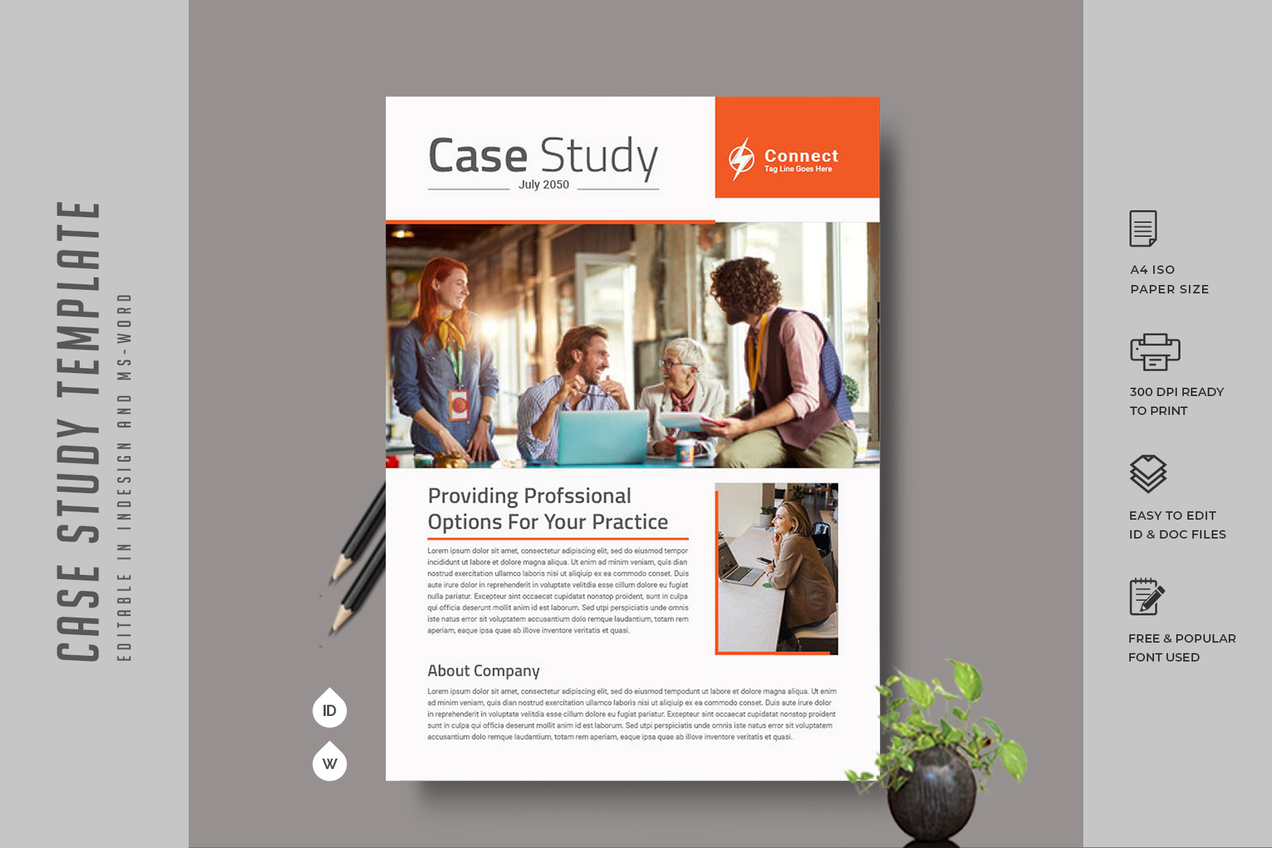 538. Case Study Template, a Stationery Template by CreativeRezwan