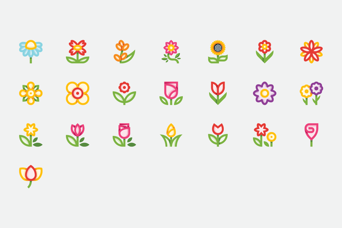 Basicons / Nature / Flowers, an Icon by EDT.Graphics