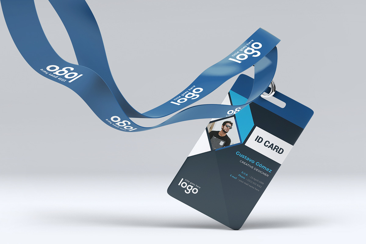 Creative Black ID Card Design, a Stationery Template by ZAAS