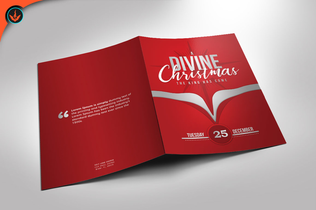 A Divine Christmas Program Template, a Brochure Template by SeraphimChris