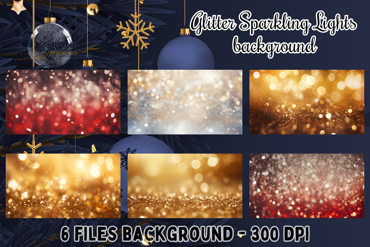 Glitter Sparkling Backgrounds, a Background Graphic by SindyPrintDesign
