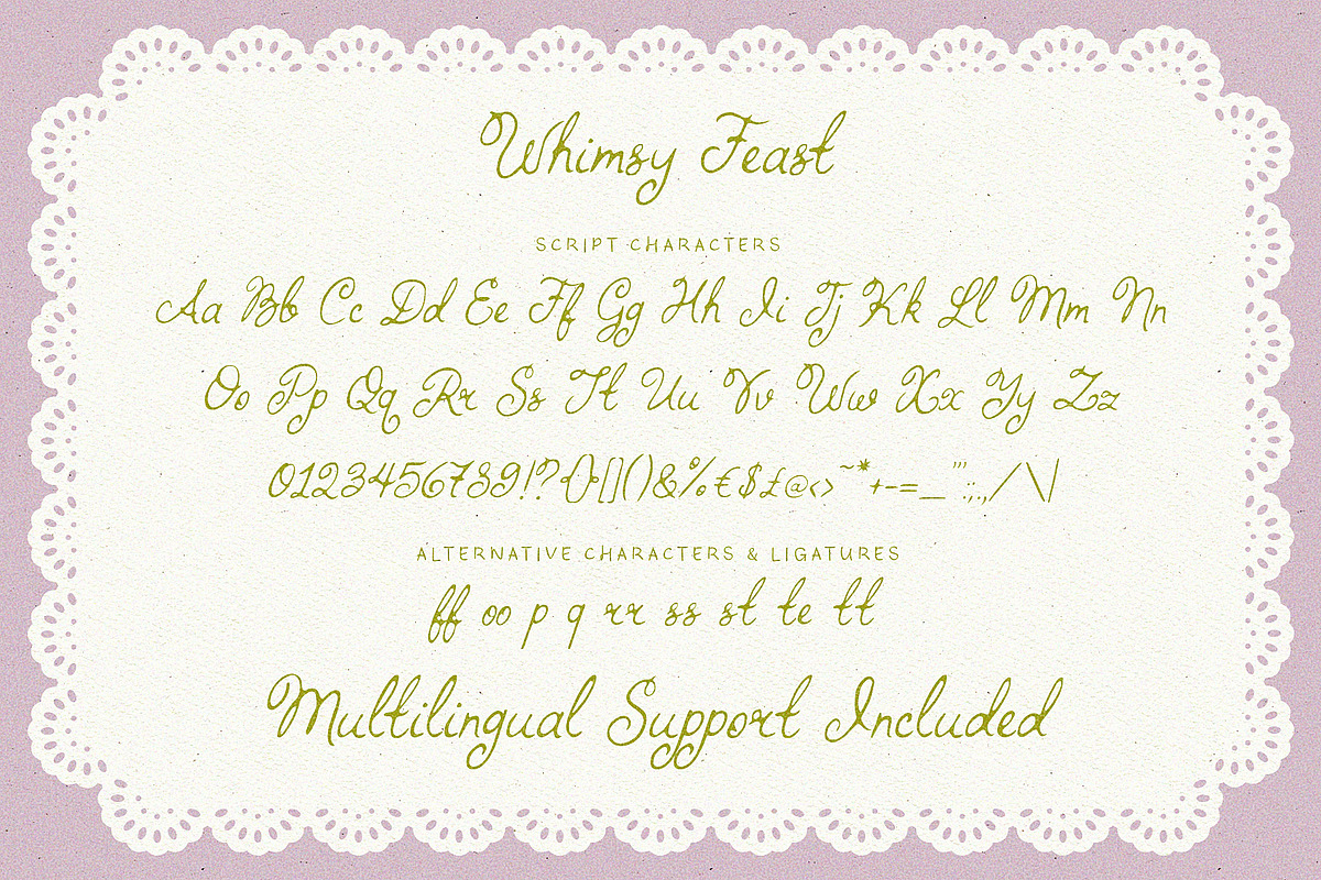 Whimsy Feast Quirky Wedding Font