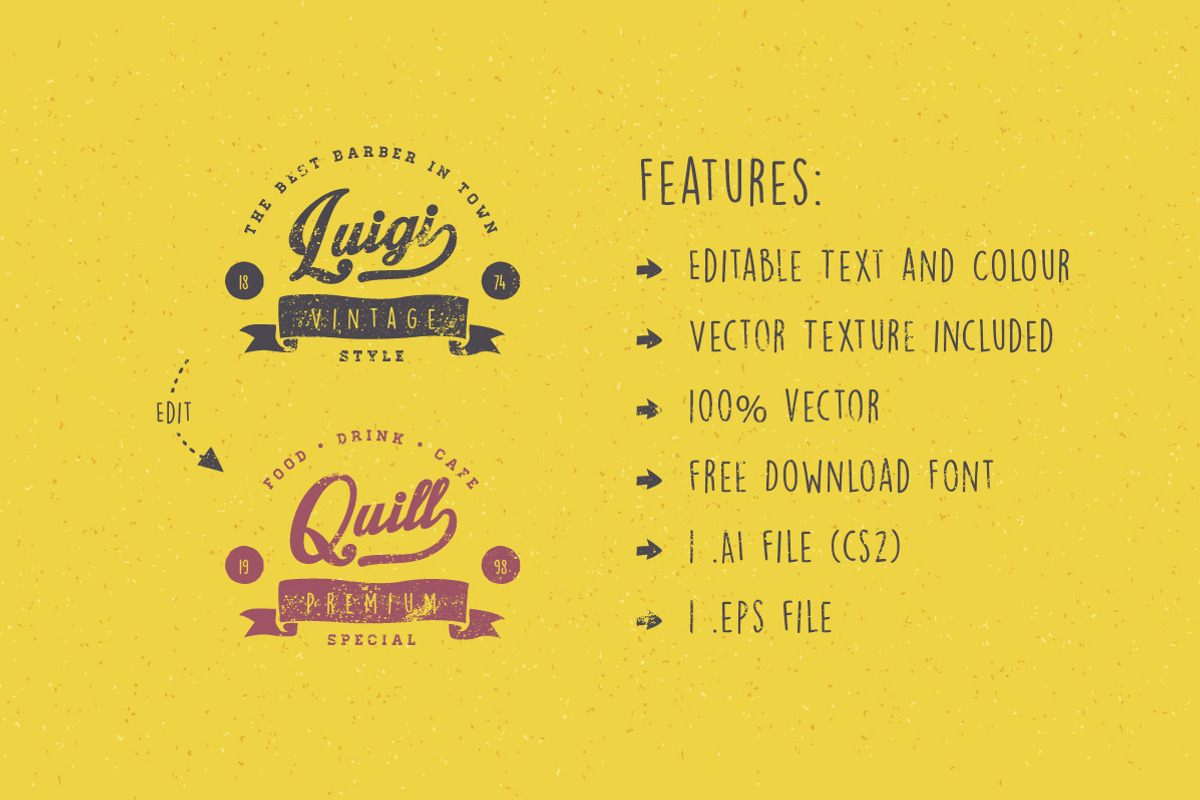 20 Grunge Logos, a Branding & Logo Template by vuuuds
