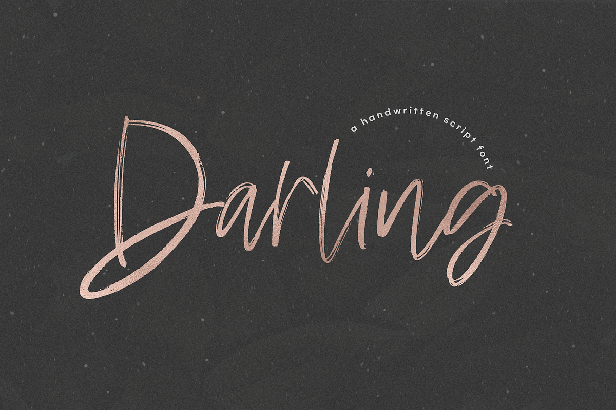 Darling | Handwritten Script Font, a Script Font by KA Designs