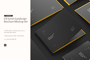 US Letter Landscape Brochure Mockup, a Books & Magazine Mockup by ...