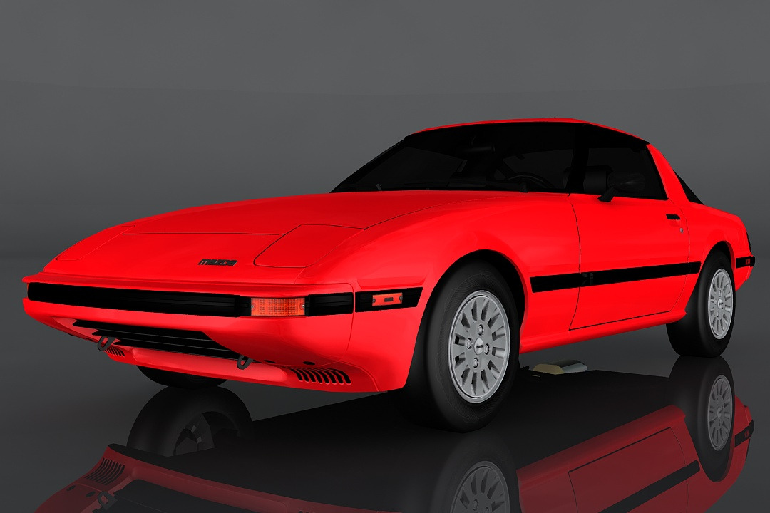1985 Mazda RX-7, a Cars & Vehicle 3D Model by valtriiu