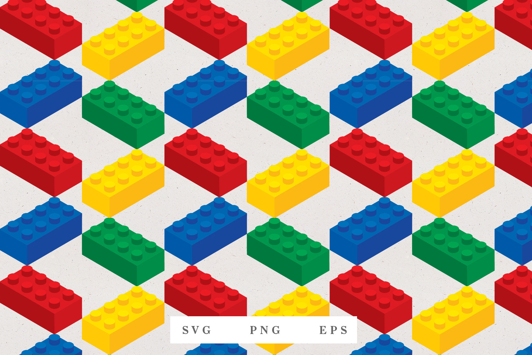 Bricks Repeat Pattern, a Pattern Graphic by Kessens