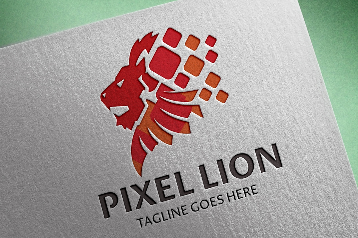 Pixel Lion Logo, a Branding & Logo Template by Design_Planet | Creative ...