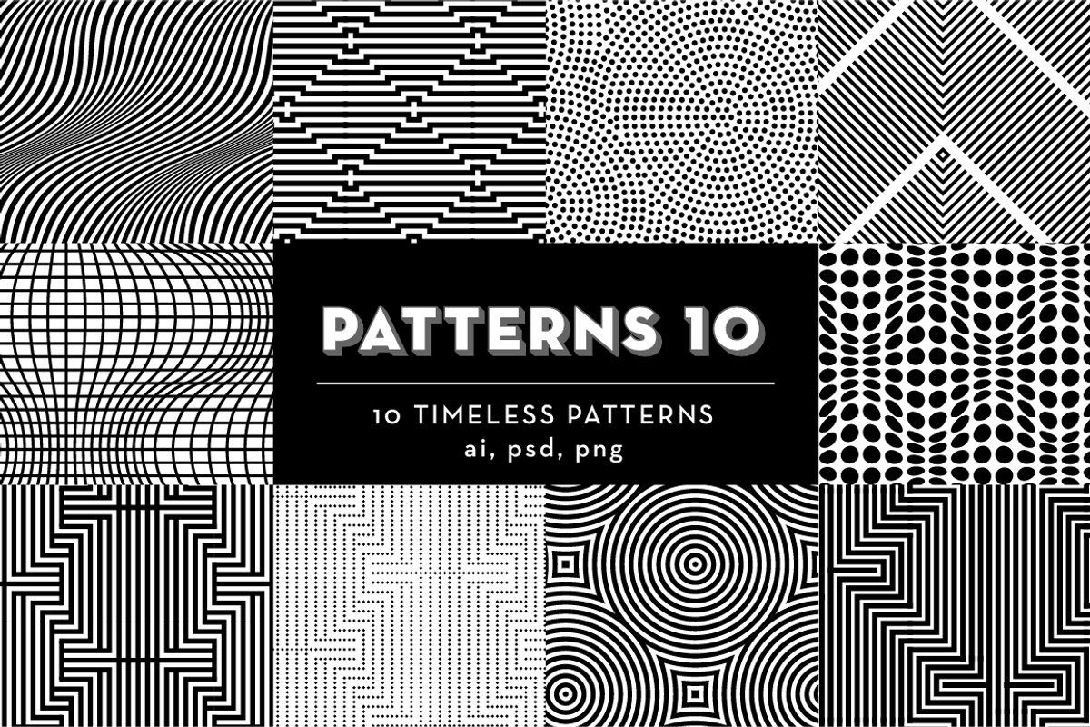 PATTERNS BUNDLE: 100 Geo Patterns, a Pattern Graphic by kloroform ...