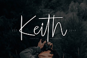 KEITH signature font, a Script Font by Olexstudio