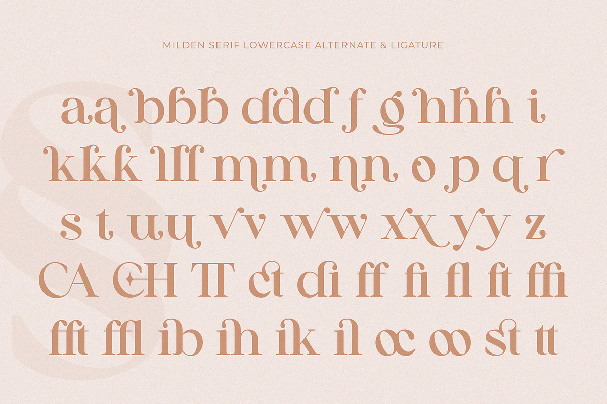 Milden | Fancy Serif Font, a Serif Font by Youthlabs Studio