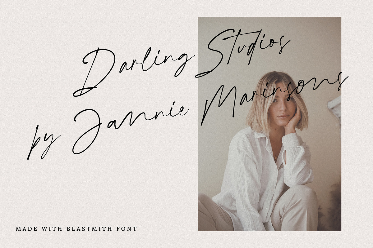 Blastmith - Stylish Signature Font, a Script Font by Prioritype Co