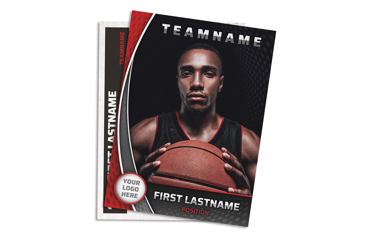 Vortex Basketball Card Template, a Design Template by Sports Card ...
