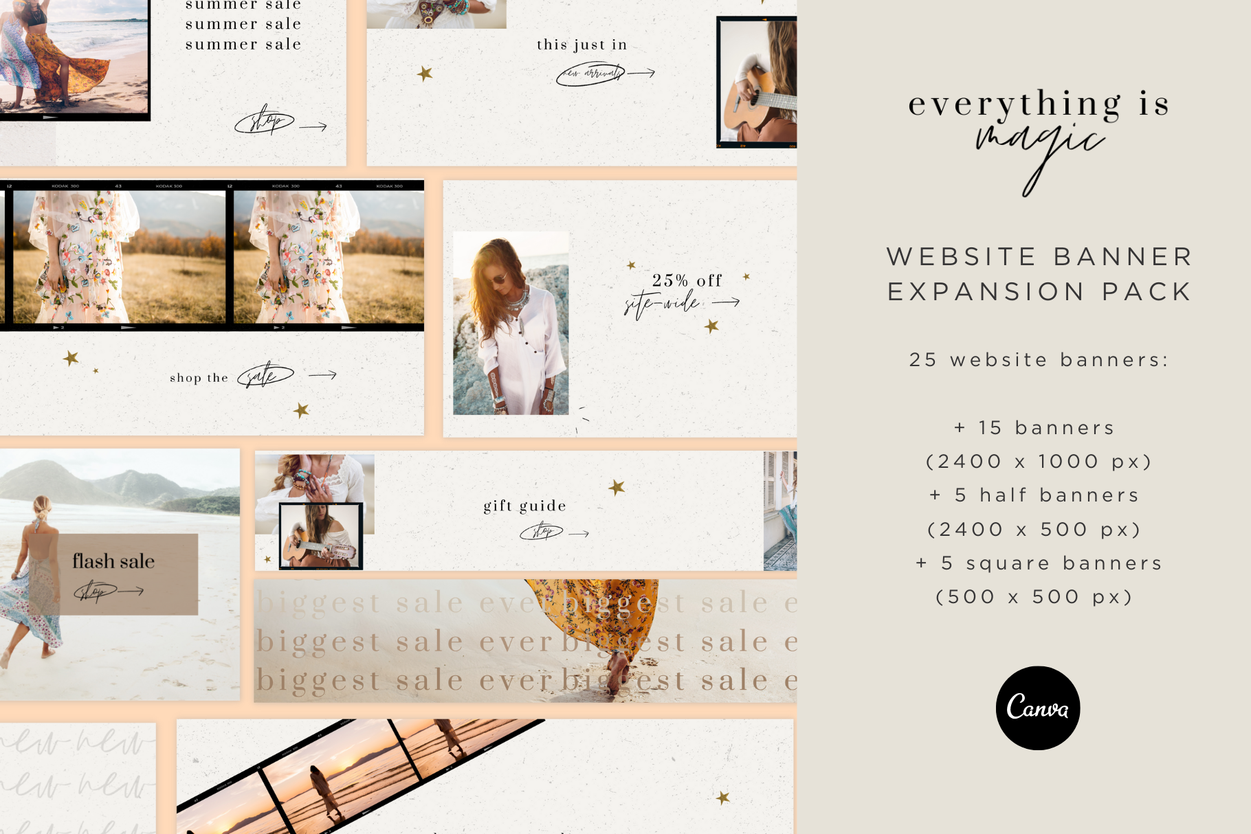 Website Banners | Magic Life, a Websites & App Template by Easy Website ...