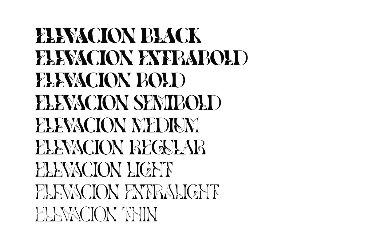 Elevacion Font Family, a Serif Font by Brenners | Creative Market
