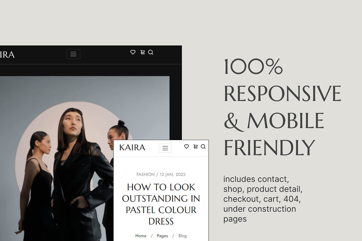 Kaira - Fashion Store HTML Template, a HTML Template by TemplatesJungle