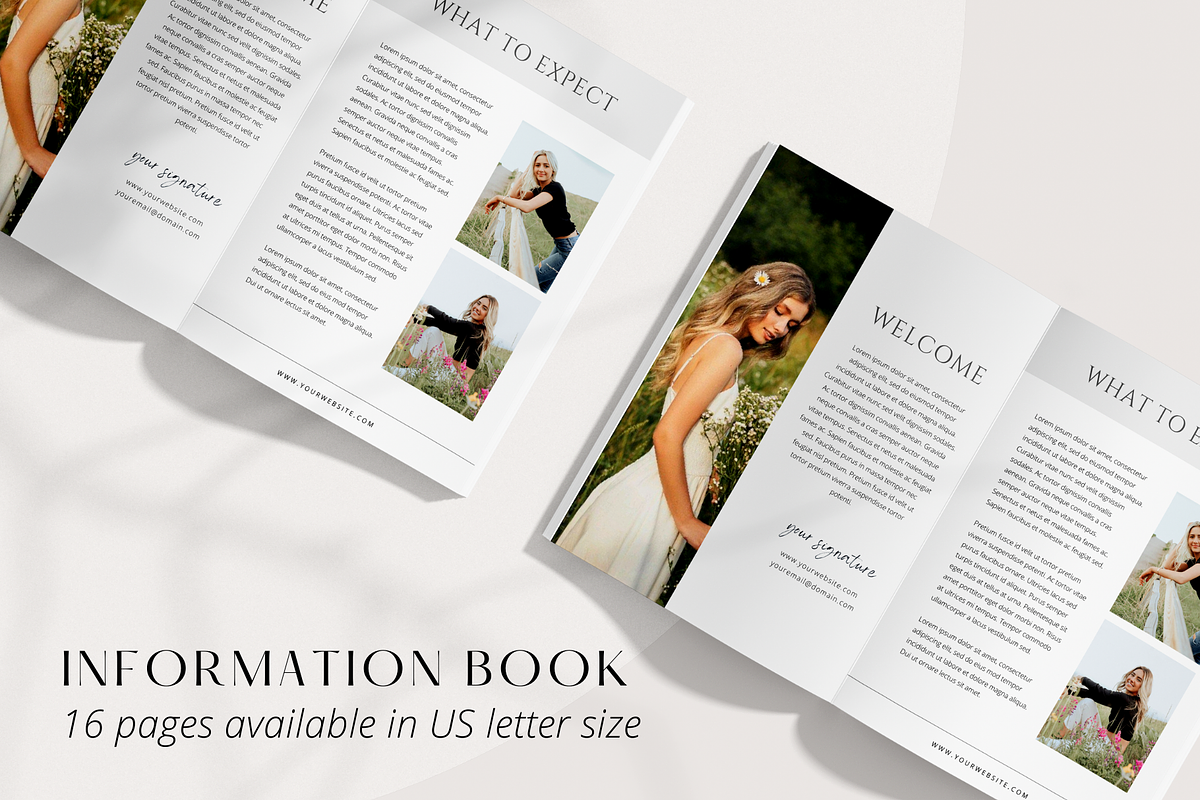 Photography Welcome Guide Template, a Magazine Template by ShopRShop