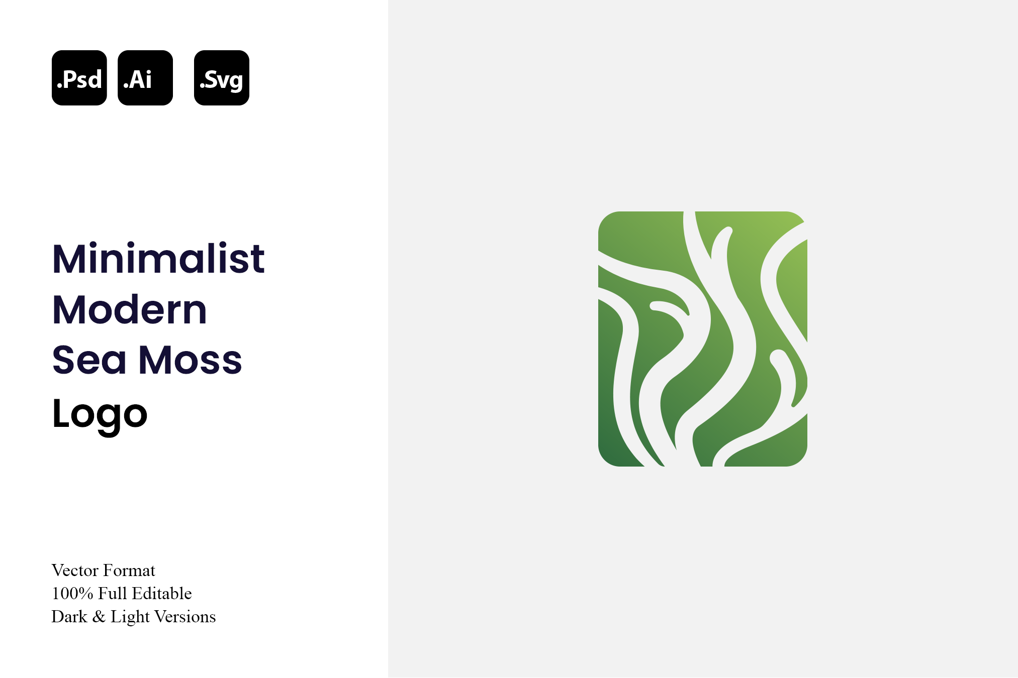 Minimalist Modern Sea Moss Logo