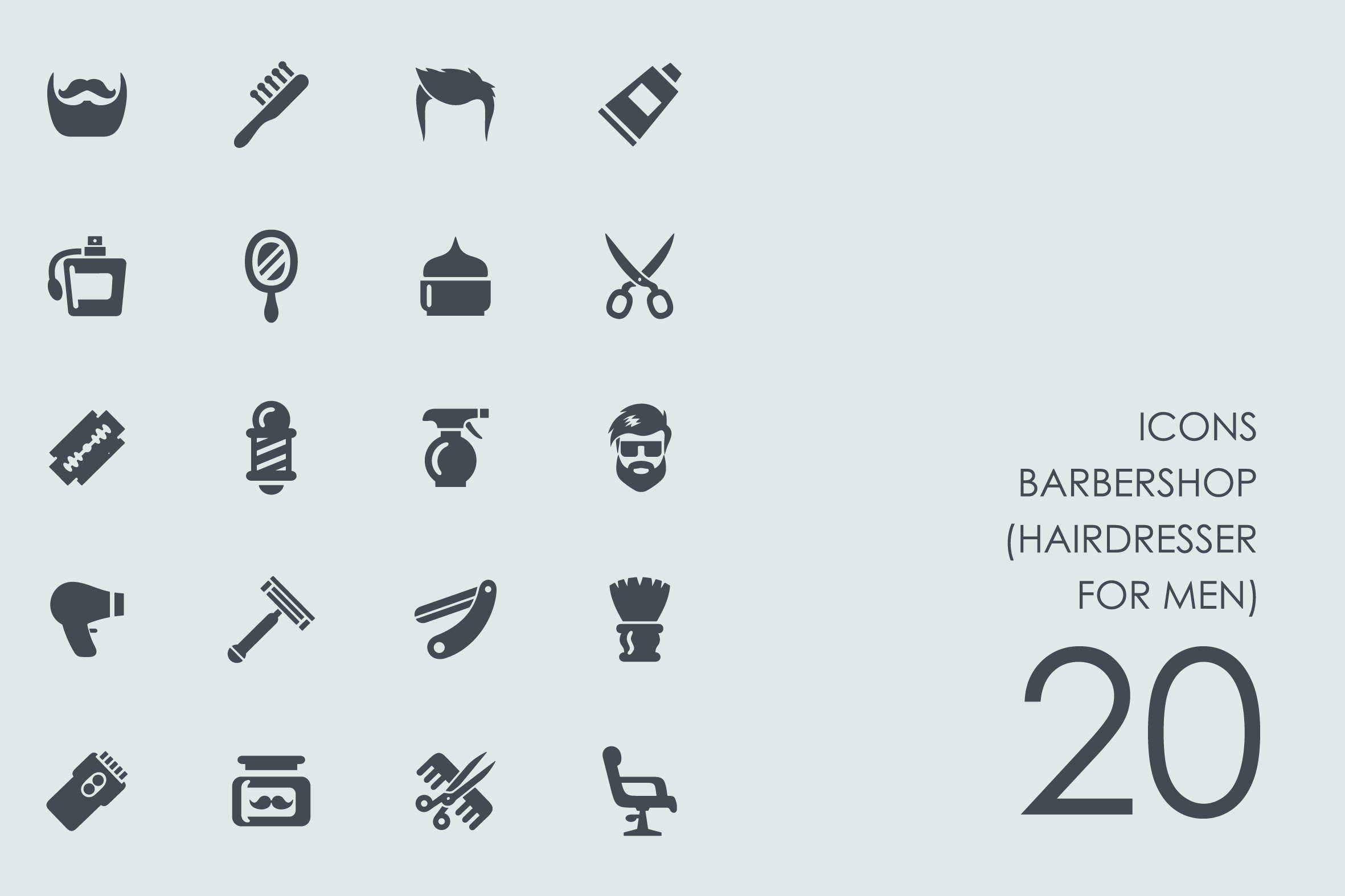 Barbershop icons, an Icon by Palau