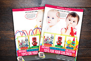 Toy Store Advertising Flyer, a Flyer Template by Design Addict