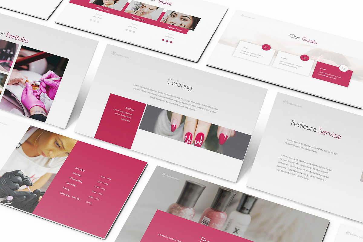 Nail Salon Powerpoint Template, a Presentation Template by Formatika Studio