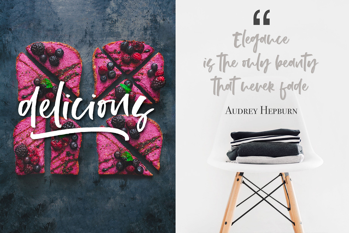 Gillian Font + Extras, a Script Font by Calamar Studio