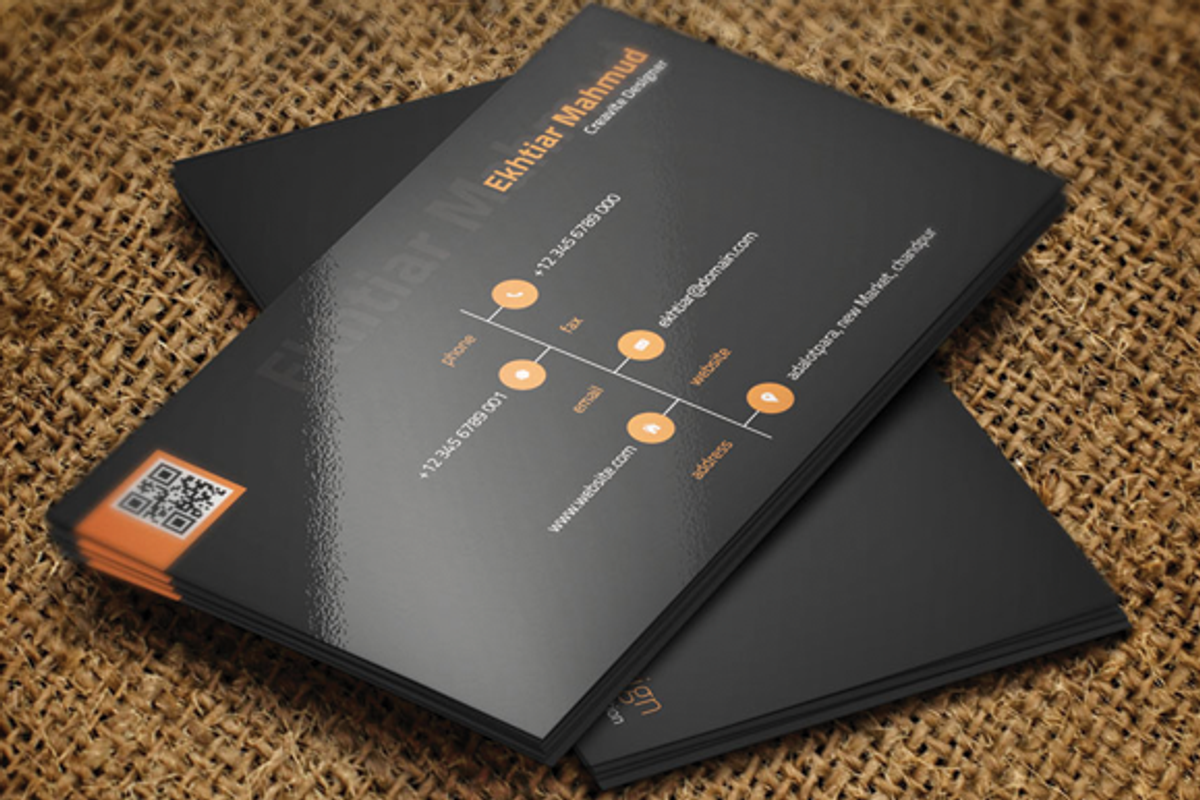 Creative Timeline Business Card, a Business Card Template by itsekhtiar