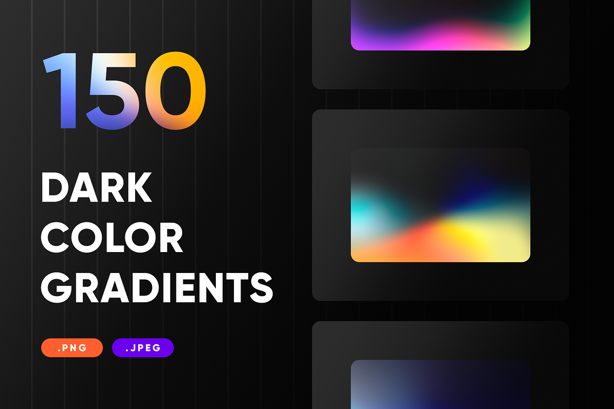 150 Dark Gradients Collection, a Texture Graphic by Asylab