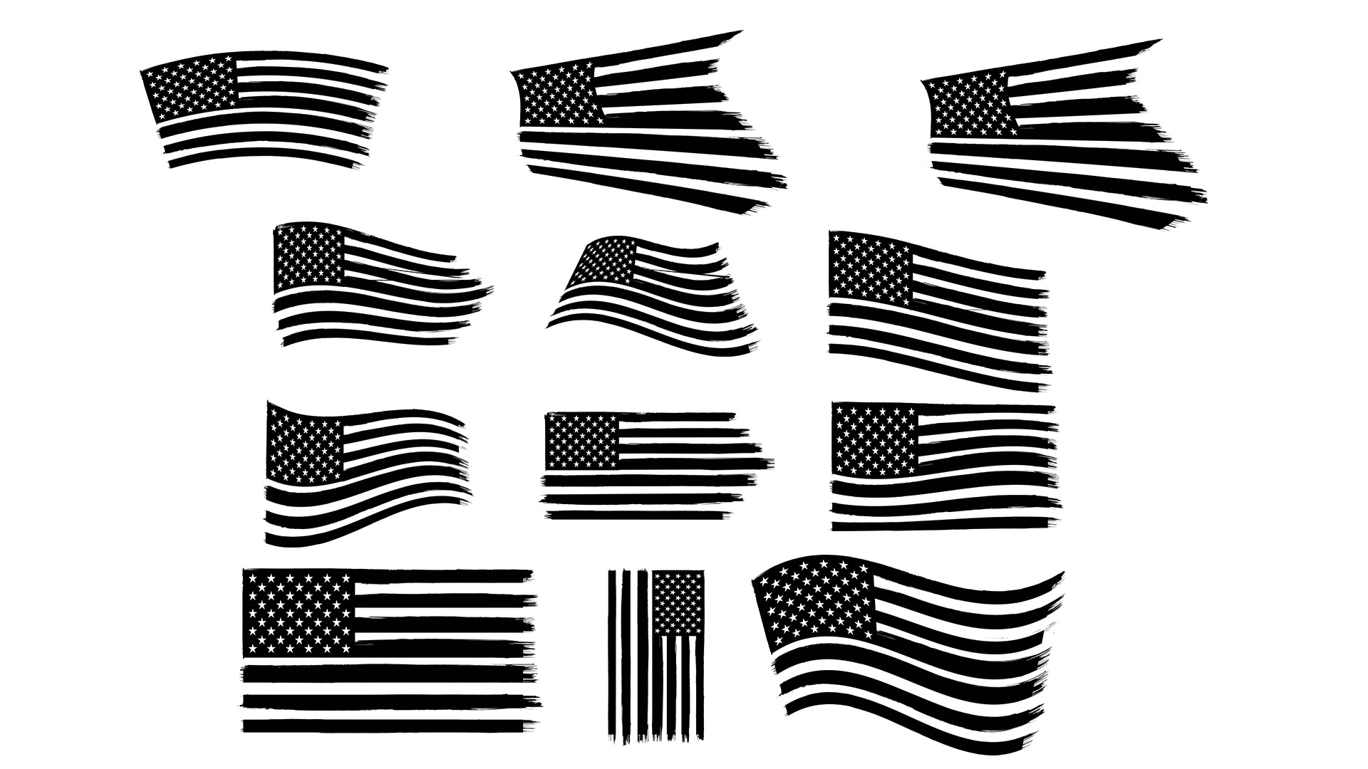 Distressed American Flag, a Texture Illustration by GeorgeKhelashvili