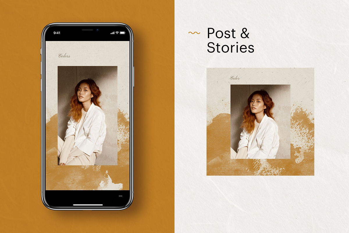 LR. Instagram Posts and Stories, a Social Media Template by Simple and Nice