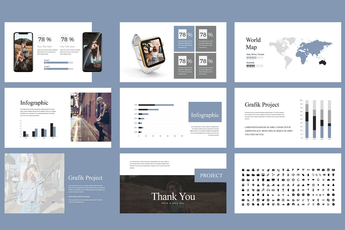 Project Creative Google Slide, a Presentation Template by Spesifikstd