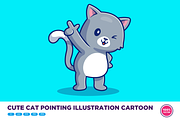 Cute Cat Pointing Illustration, an Animal Illustration by Catalyst Labs