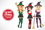 Halloween Witches With Cauldron, a Person Illustration by Kakigori Studio