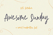 Awesome Sunday - Cute Handwritten Font