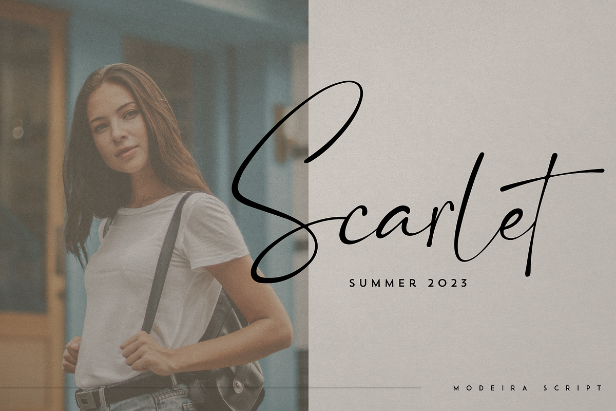 Madeira - handmade script font