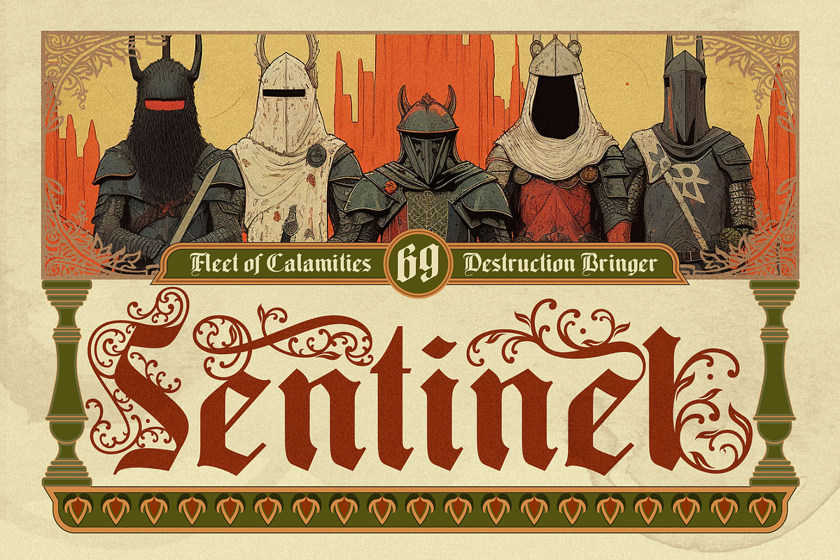 Old Master Typeface, a Blackletter Font by alit design