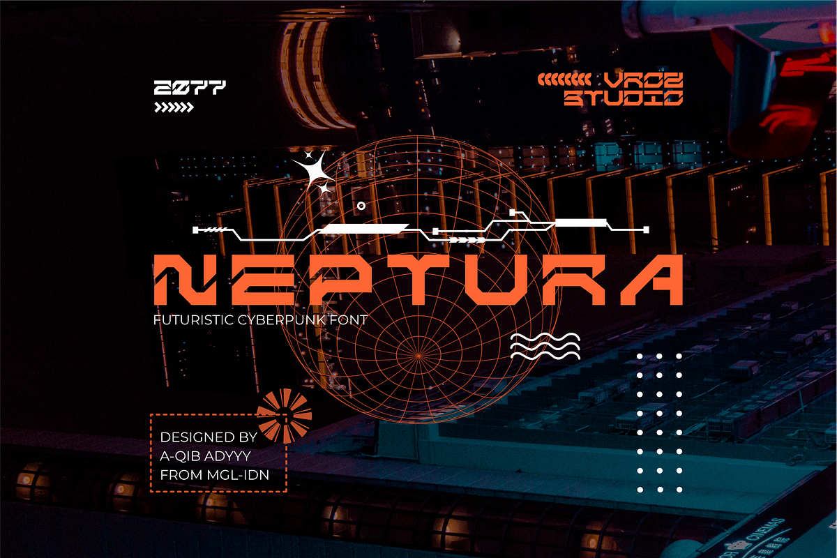 ARKCON - Futuristic Cyberpunk Font