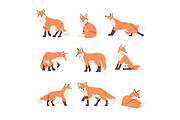 Red Fox Activity Set, Wild Hunting, an Animal Illustration by TopVectors