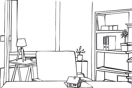 Office drawing, a Person Illustration by wavebreak