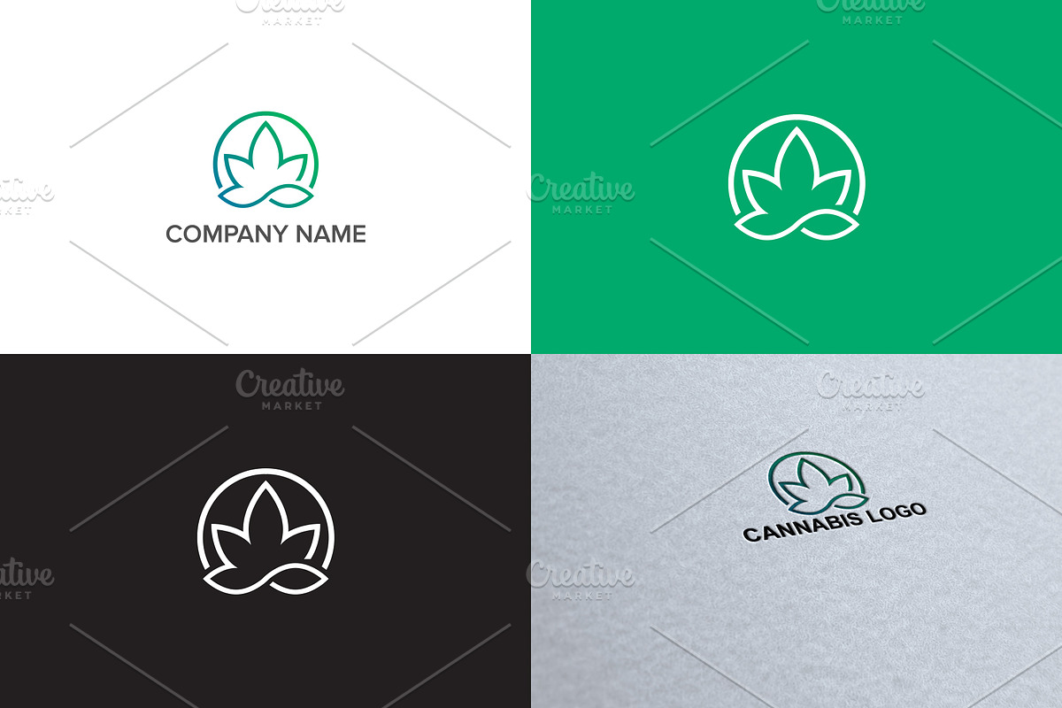 Cannabis logo design, a Branding & Logo Template by GranzCreative