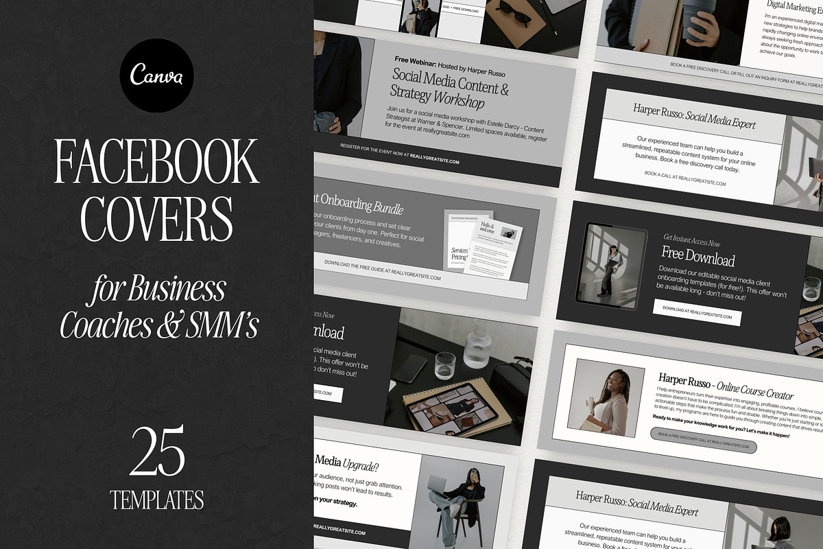 25+ Canva Facebook Cover Templates, a Social Media Template by Fallon Gerst