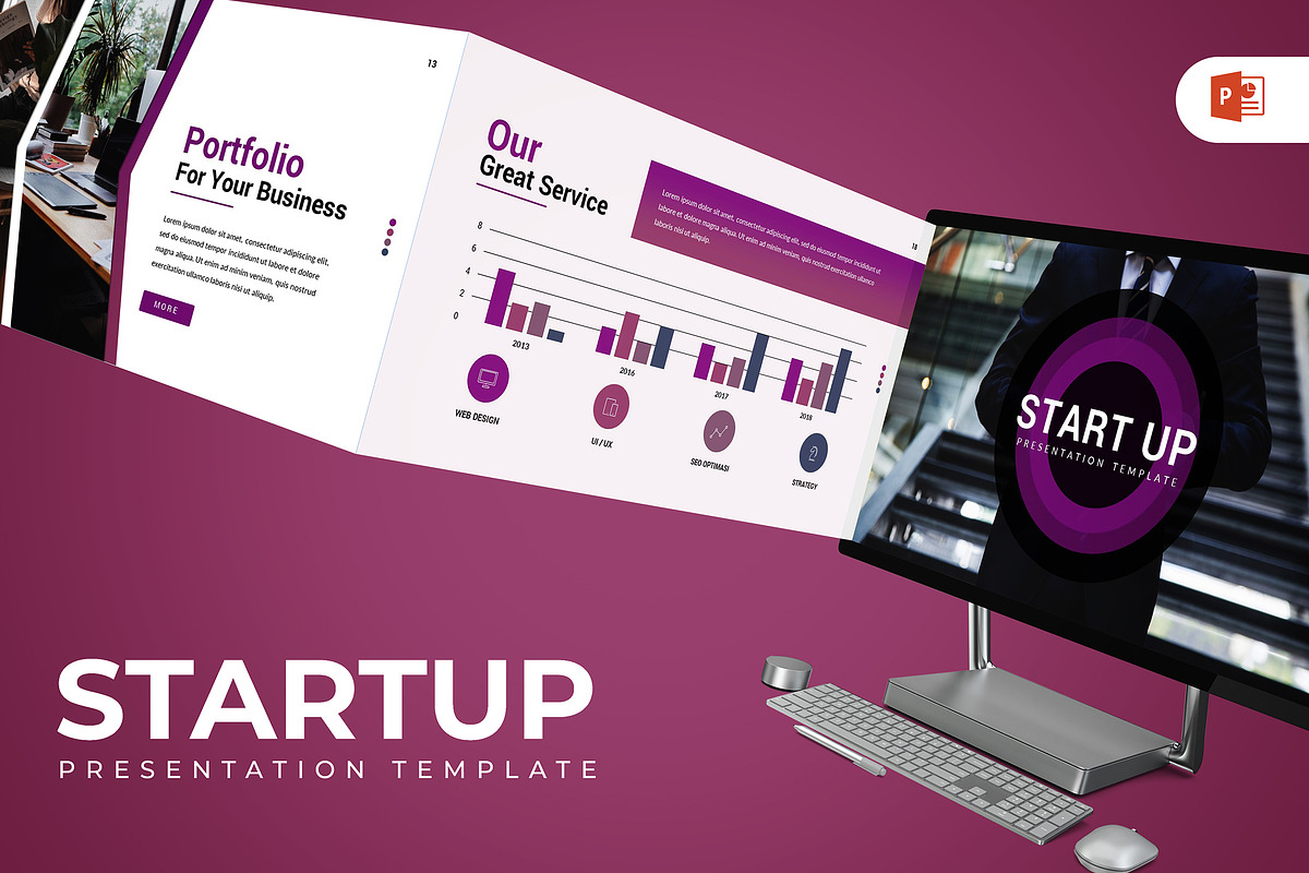 StartUp - Powerpoint Template, a Presentation Template by inspirasign