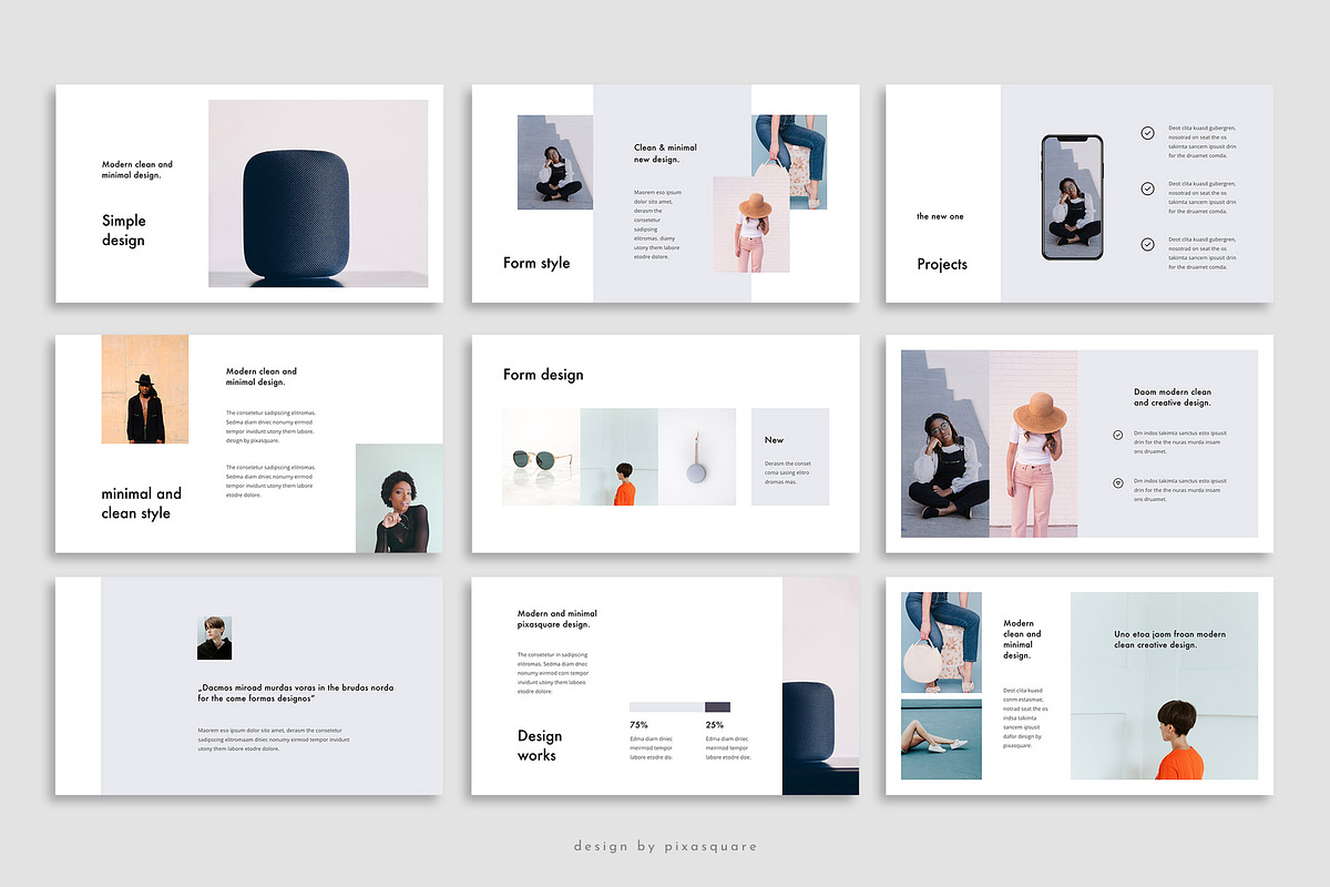 FORM - Powerpoint Stylish Template, a Presentation Template by PixaSquare