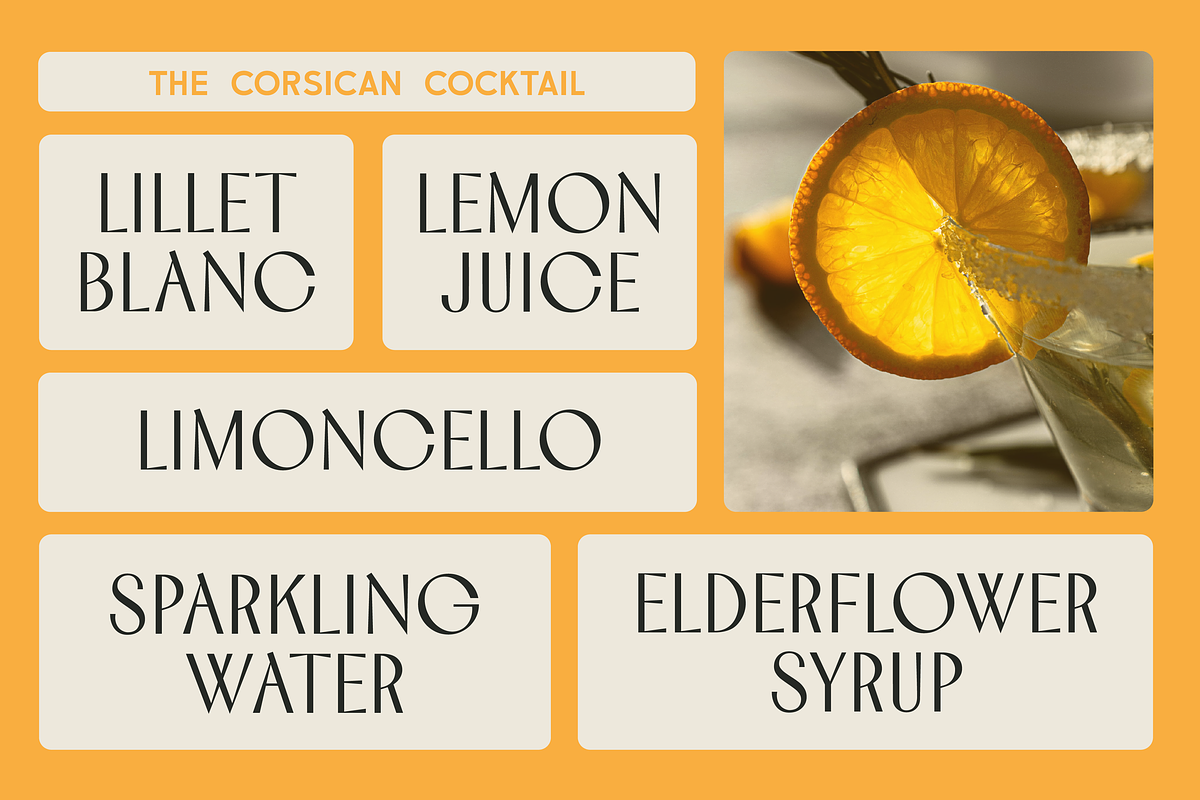 Corsica Display Font, a Sans Serif Font by Studio Clay