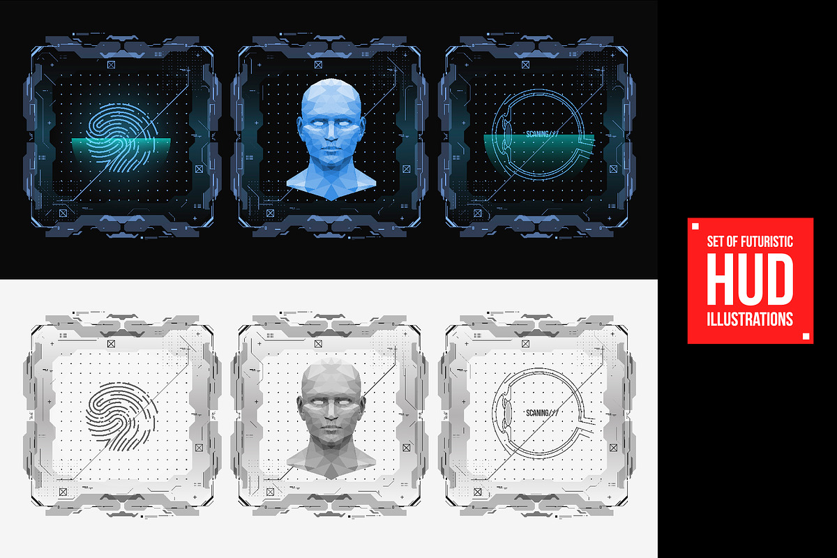 Set of 25 HUD illustrations, an Object Graphic by Andrew_Derr