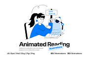 Animated Reading Mini Illustrations