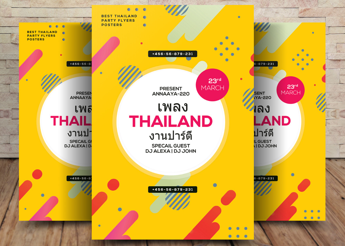 Thailand Tour Flyer Template, a Flyer Template by graphicforest