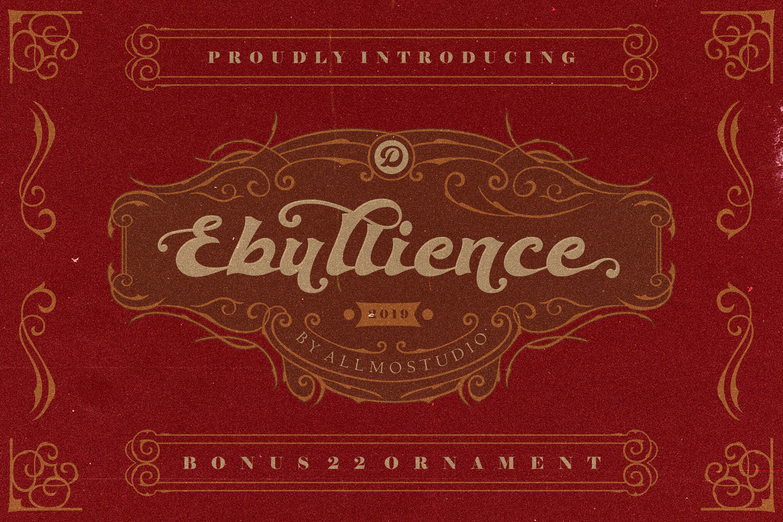 Ebullience font, a Script Font by Allmostudio