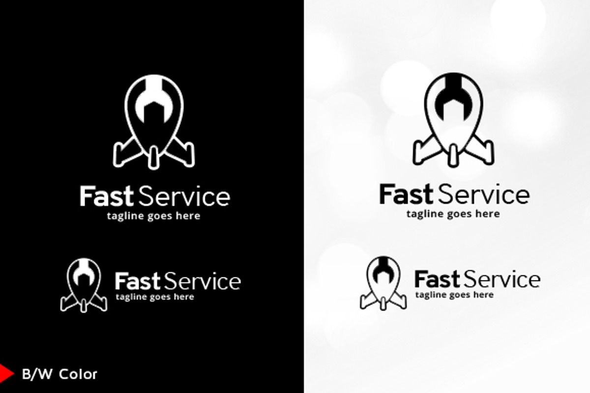Fast Service Logo Template, a Branding & Logo Template by gunaonedesign