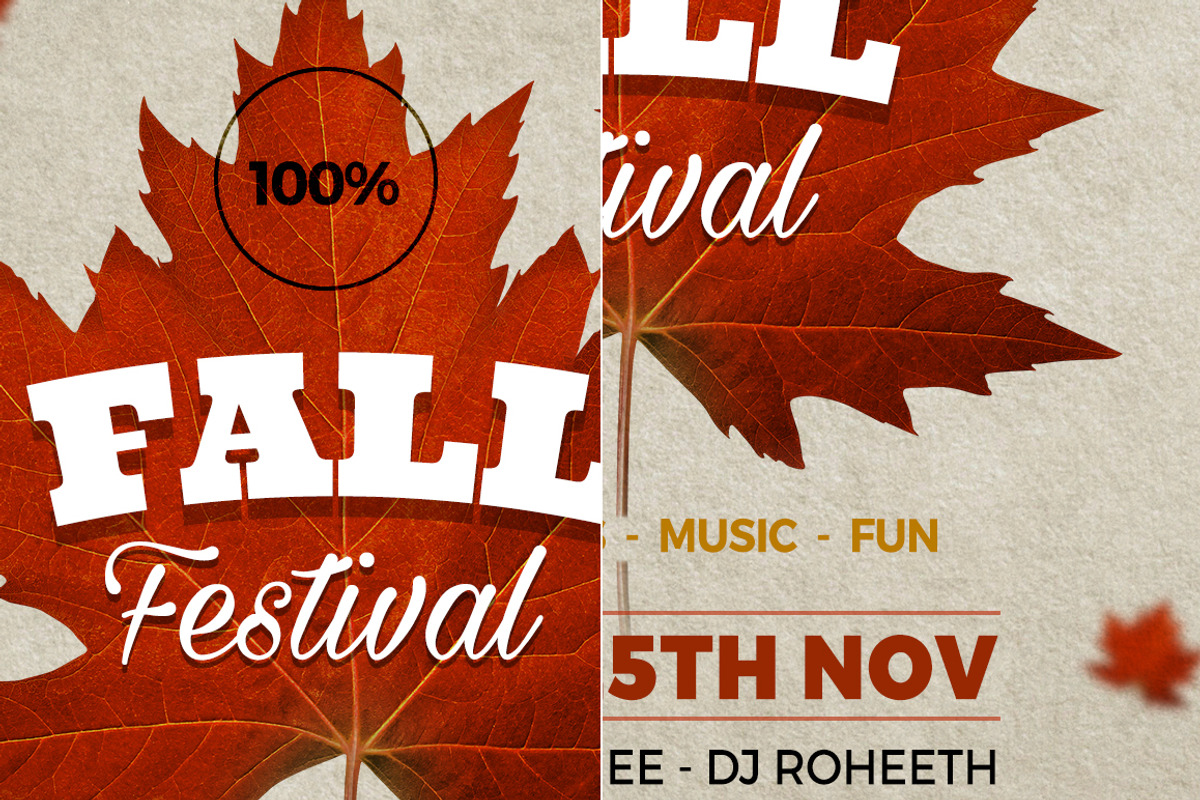 Autumn Fall Flyer, a Flyer Template by Flyerkart